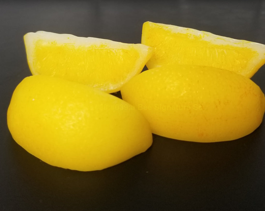 Custom Hand Painted Lemon Wedge candle wax Embeds – Chafe'a Bee ...